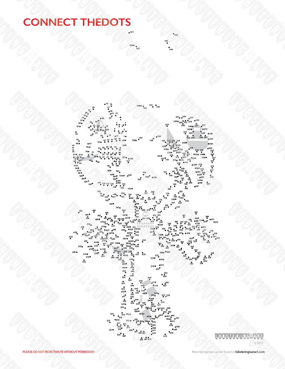 "Connect the Dots Lobster" – Lobstering Is An Art